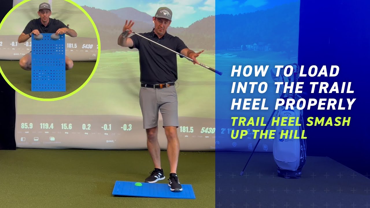 How to Load into the Trail Heel Properly During the Golf Swing - YouTube