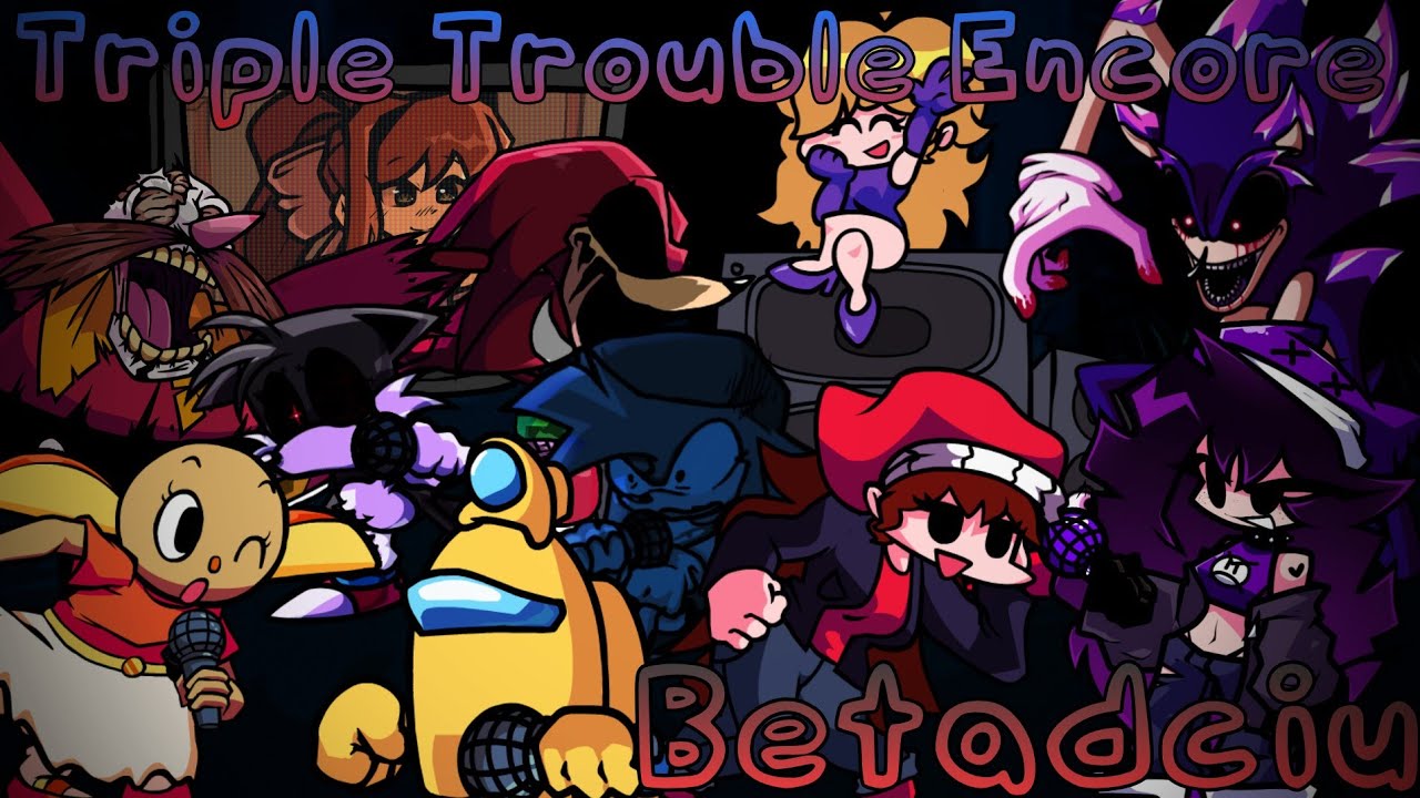 Triple Trouble Encore Mashup But Everyone Sings it [FNF] (1900 ...