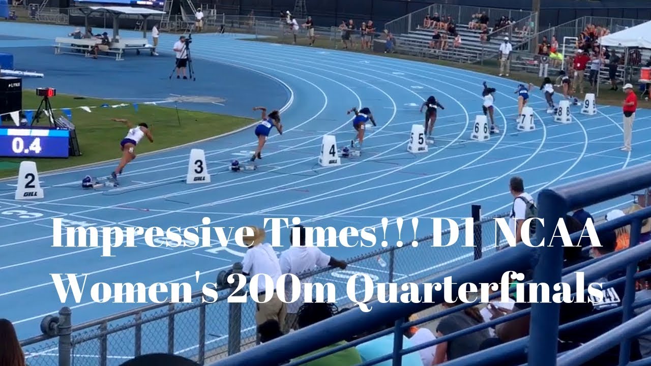 Impressive Women's 200m Quarterfinals, D1 NCAA 2019 - YouTube