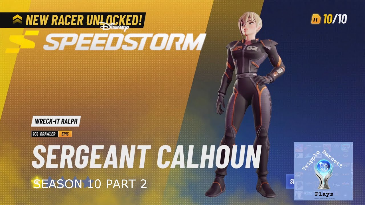 Disney Speedstorm: New Racer Unlocked: Sergeant Calhoun - YouTube