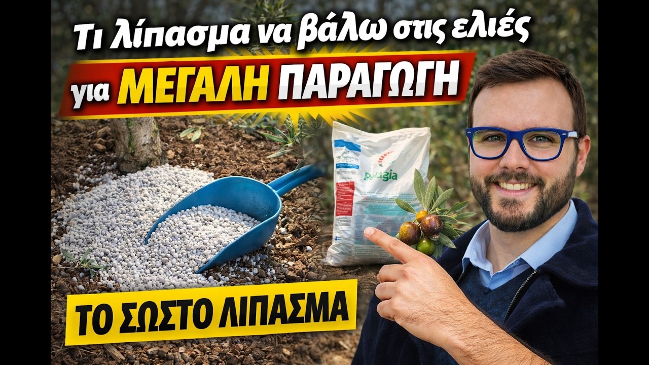 ΤΙ ΛΙΠΑΣΜΑ ΝΑ ΒΑΛΩ ΣΤΙΣ ΕΛΙΕΣ ΓΕΩΠΟΝΕ???? OGEOPONOS.FARM ΟΝΟΥΦΡΙΟΣ ...
