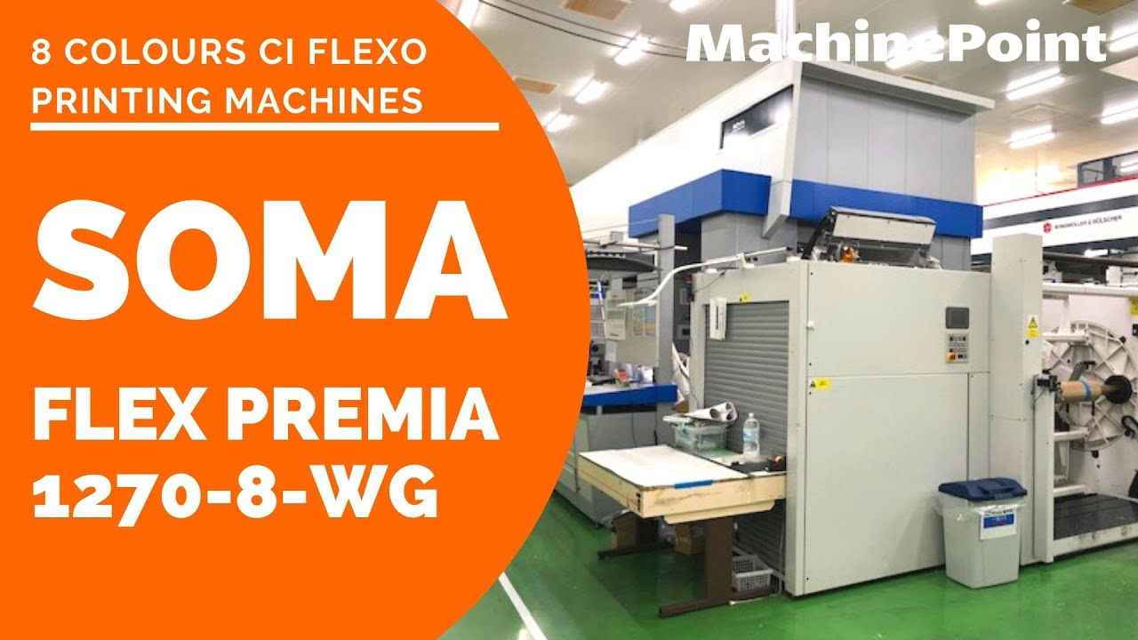SOMA FLEX PREMIA 1270-8-WG 8 Colours CI Flexo Printing Machines | SOMA ...