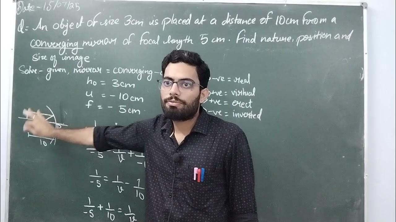 Class 10th - Light : Reflection and Refraction L03 - Reflection Numericals - YouTube