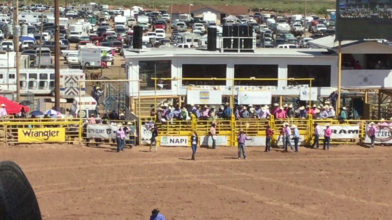 71st Annual Navajo Nation Fair Open Indian Rodeo Sunday Pt 3 - YouTube