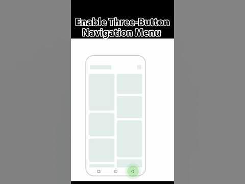 How To Enable Three-Button Navigation Menu In Android#short#shorts#android#short - YouTube