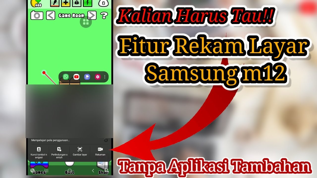 Cara Rekam Layar Samsung M12 - YouTube