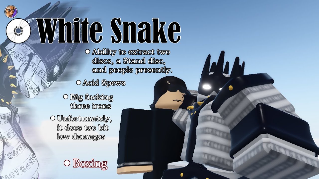 [YBA] White Snake, The "disability manipulation" Stand - YouTube
