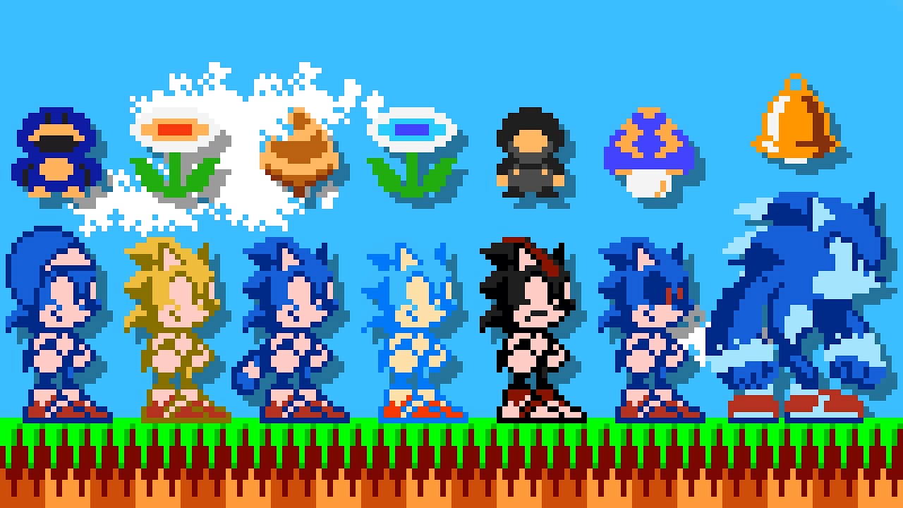 Sonic the Hedgehog 8-bit - All New Power-Ups (SM4J). ᴴᴰ - YouTube