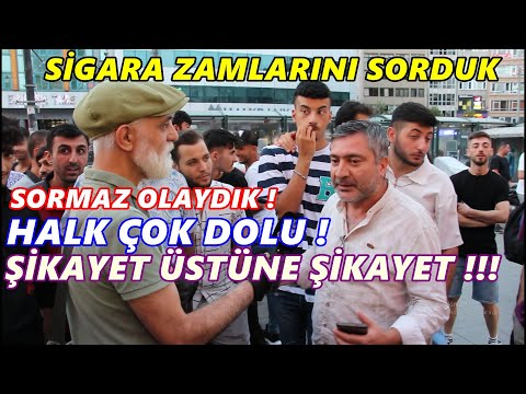 SİGARA ZAMMI DEDİK BAKIN HALK NELERDEN BAHSETTİ ! #zdayı #sokakröportajları #zam