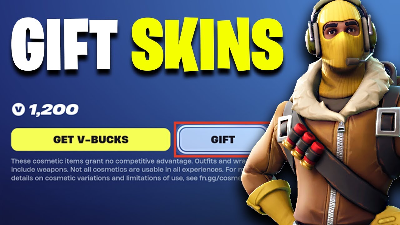 How To Gift Skins In Fortnite | Gift Skin To Friends In Fortnite - YouTube