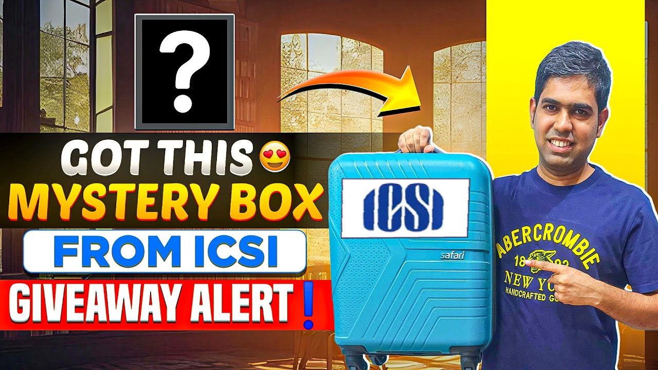 ICSI Surprise Gift: Got this Welcome Kit |Unboxing |ICSI National ...