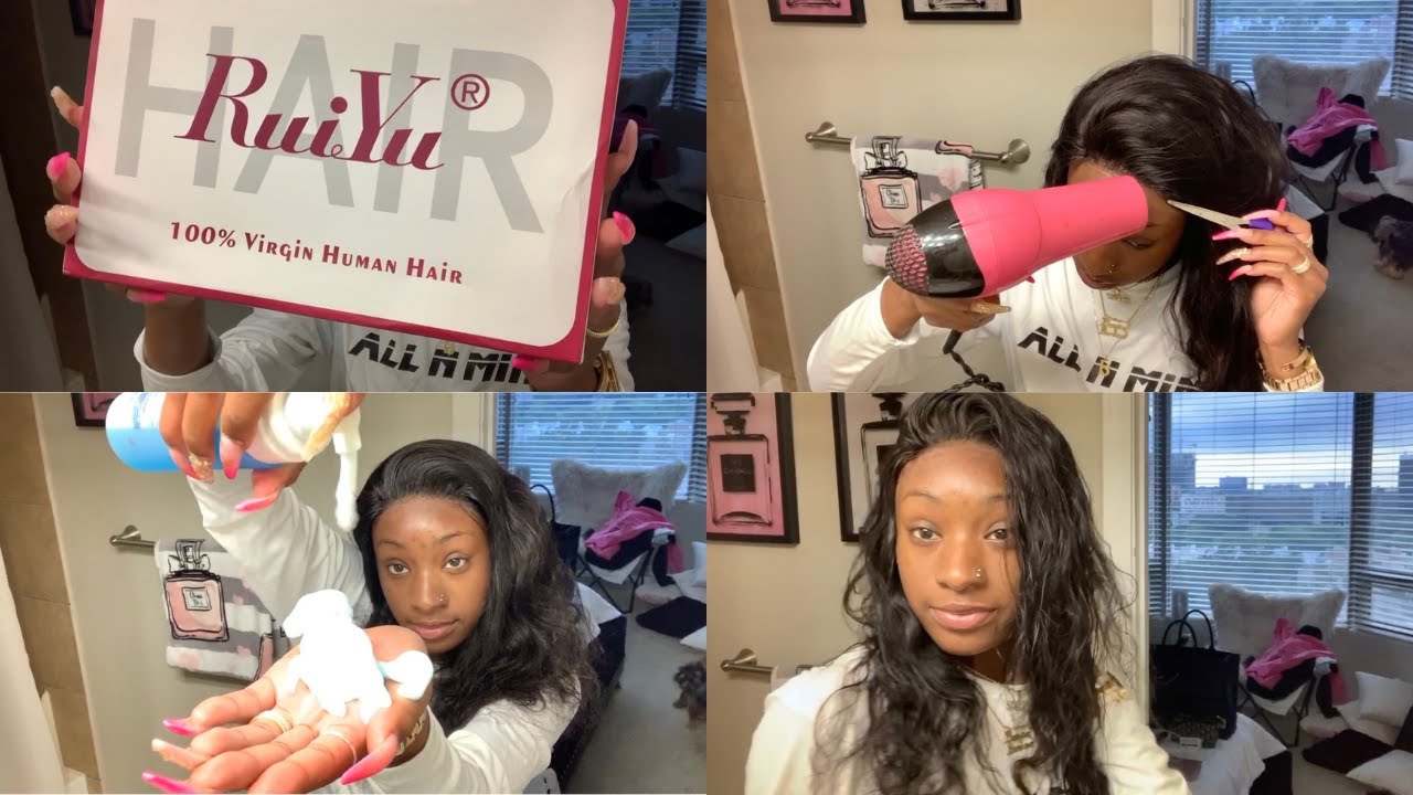 QUICK BODYWAVE CLOSURE WIG INSTALL FT. RUIYU HAIR - YouTube