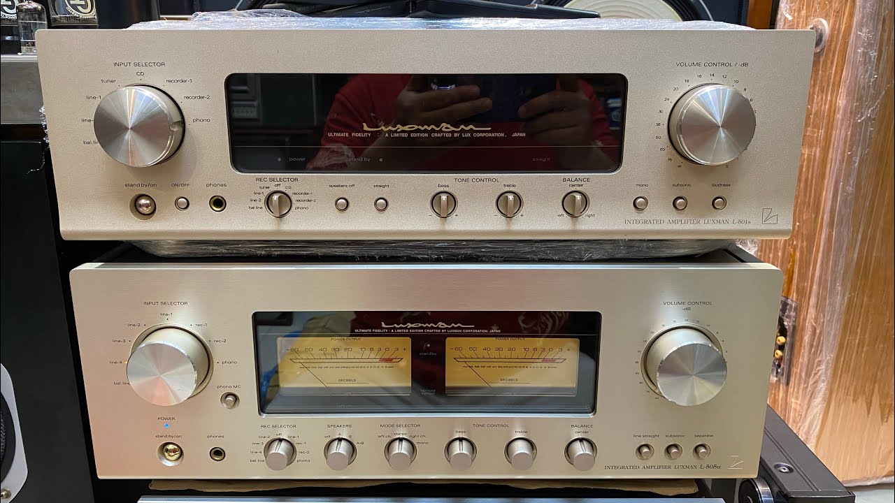 Luxman 501S & 505U đẹp gold - YouTube