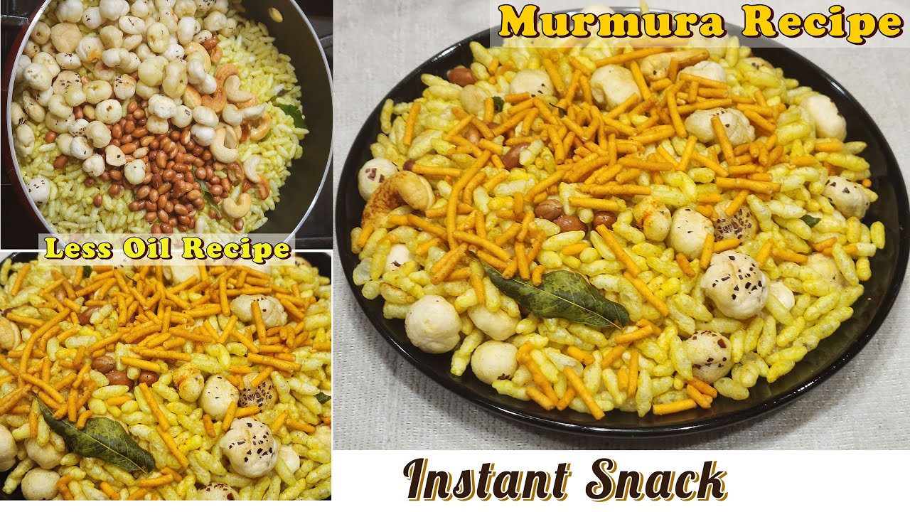 Instant Snack | Murmura Recipe | Easy Tea time snack| Healthy Snack ...
