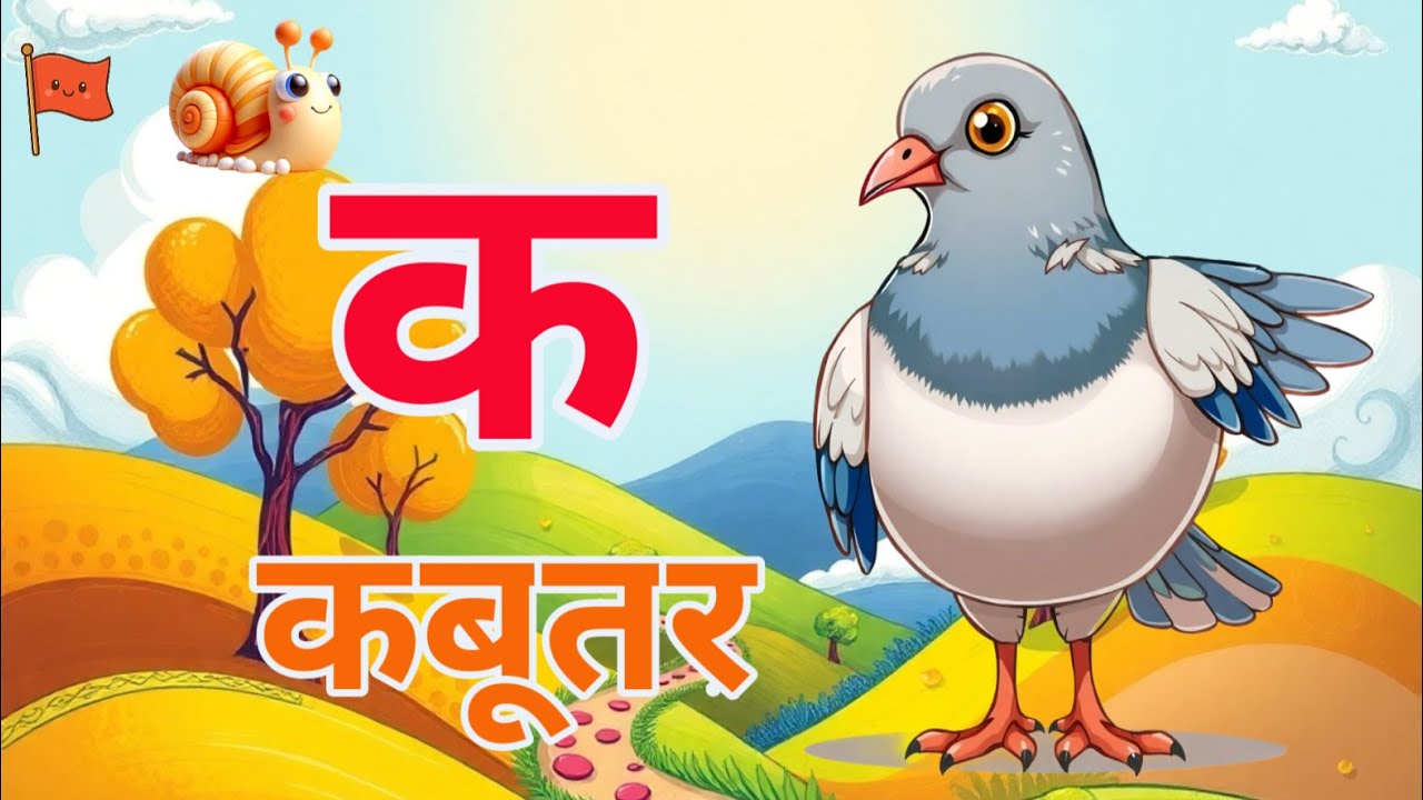 क से कबूतर आओ सीखें हिंदी वर्णमाला | Ka Se Kabutar Song - YouTube