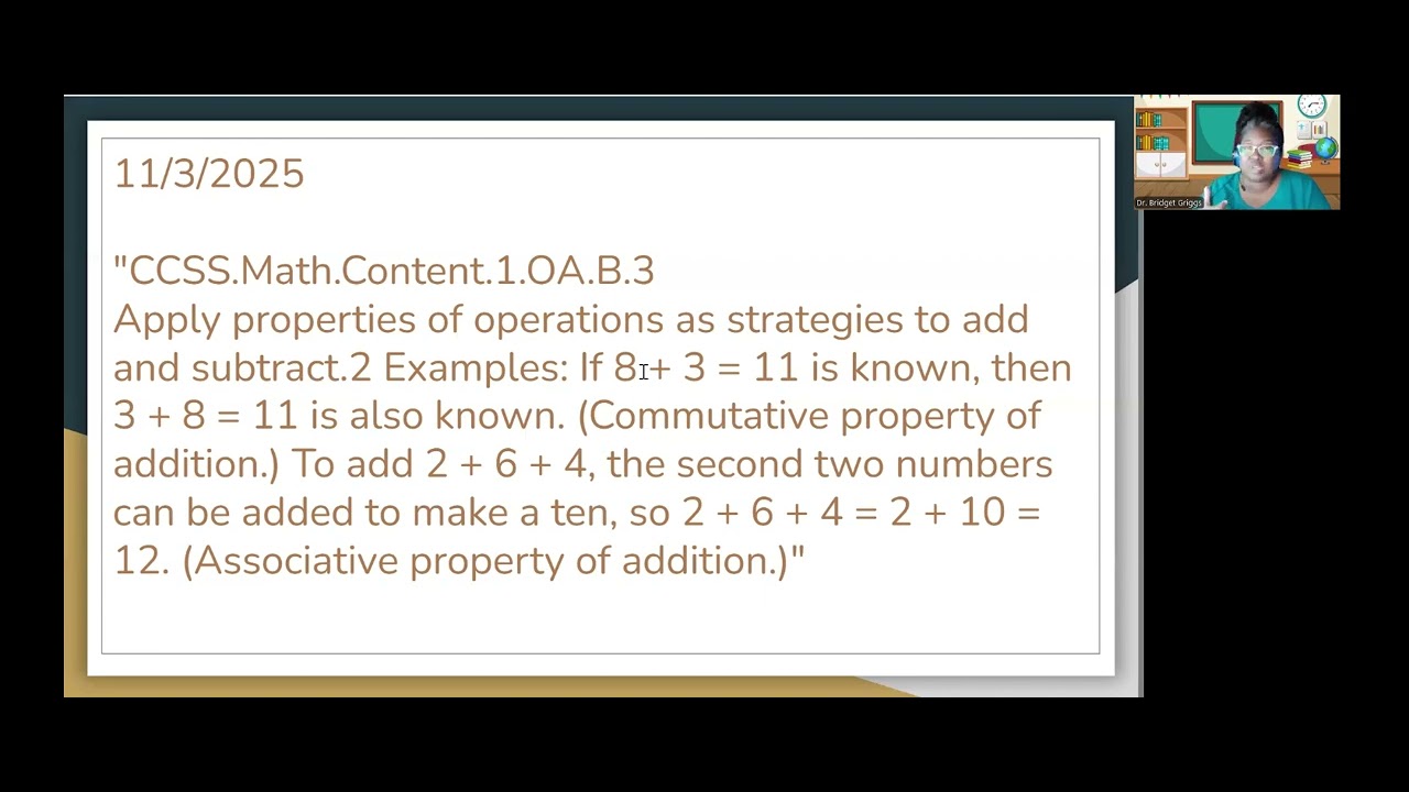 First Grade: Apply properties of operations as strategies to add and ...