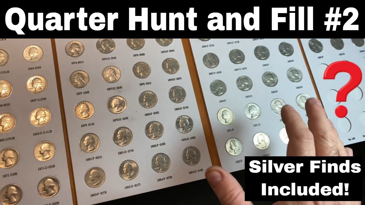 Quarter Hunt and Fill #2 - Silver Finds YTD Included - YouTube