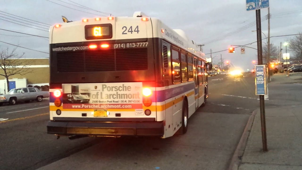 Bee-Line Bus: NABI 40LFW Hybrid [#244] Route 61 at Boston Road ...