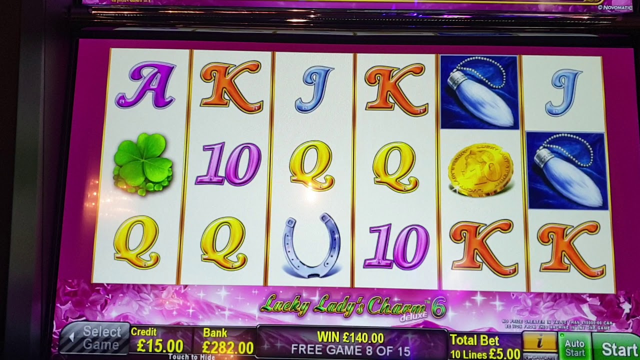 Lucky lady 6 slot bonus £5 a spin winner - YouTube