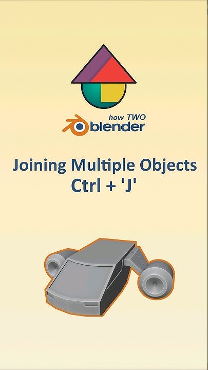 Joining Multiple Objects - Ctrl + 'J' #blender #tutorial #beginner #b3d #shorts - YouTube