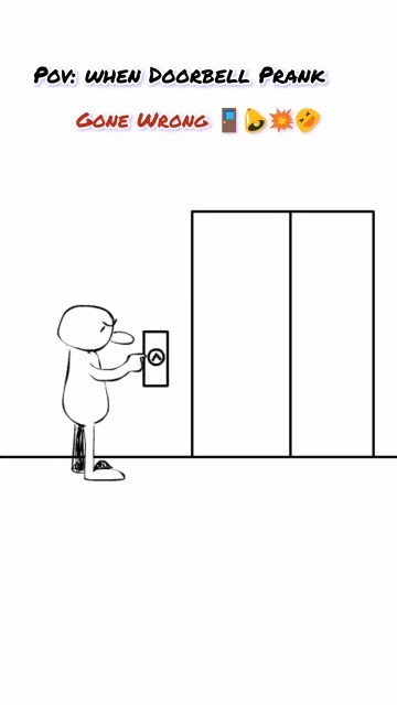 Ding Dong Ditch the wrong room 😂 ( animtion memes ) #shorts - YouTube