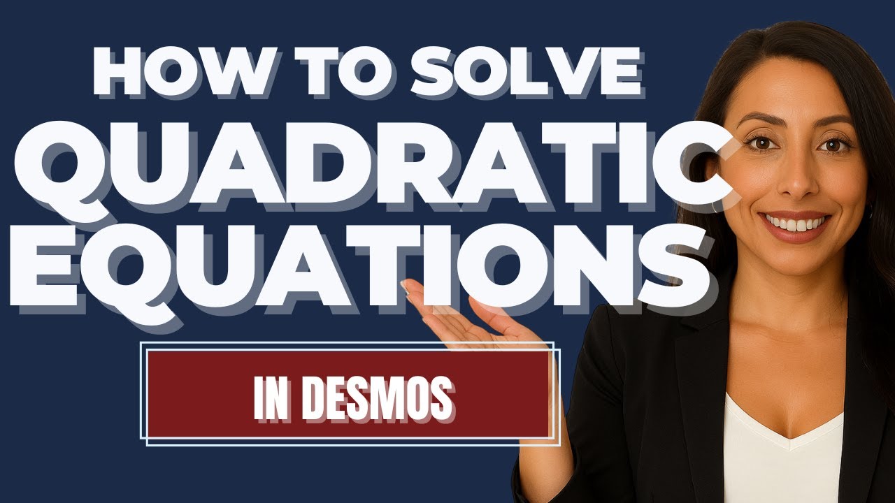 Easy Way To Solve Quadratic Equations ~ Desmos Graphing Calculator ...