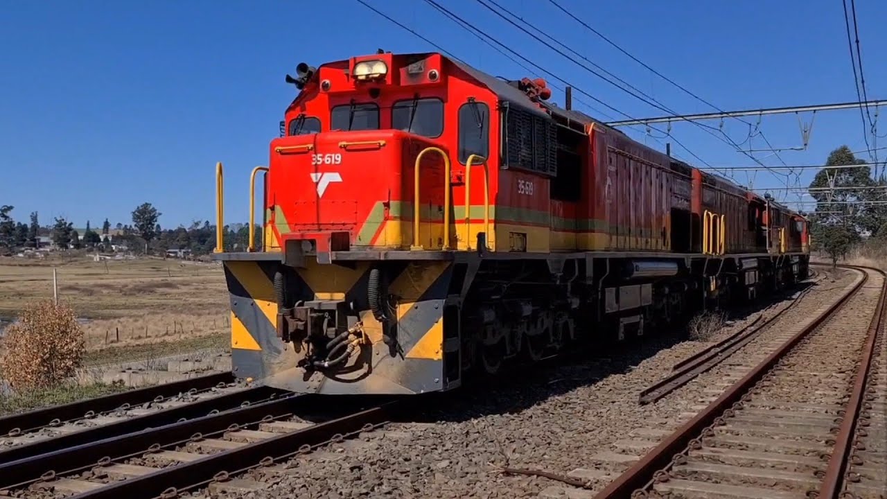 South African Railways class 35GM light diesel locomotives at Lions ...