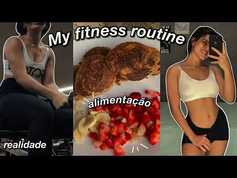 Minha rotina de exercícios + o que eu como na semana | sem dieta💪🏼🥞✨