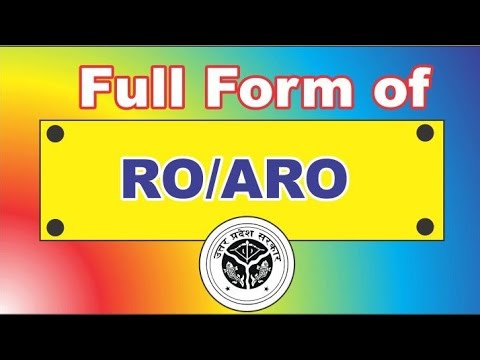 RO/ARO Full Form क्या होता है #short #Full Form - YouTube