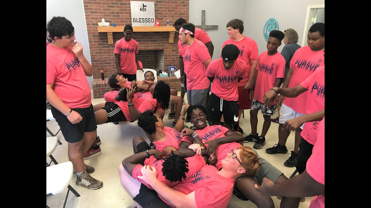 NEHS Football Team Building Camp - YouTube