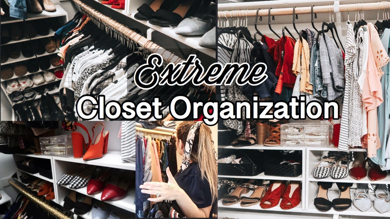 Extreme Organization 2020!!//Closet Makeover// Speed Clean ...