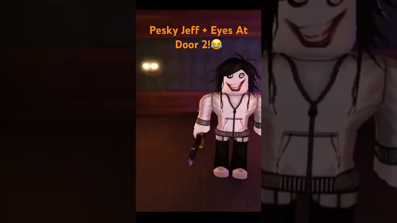 Pesky Jeff + Eyes At Door 2!😂(Doors) - YouTube
