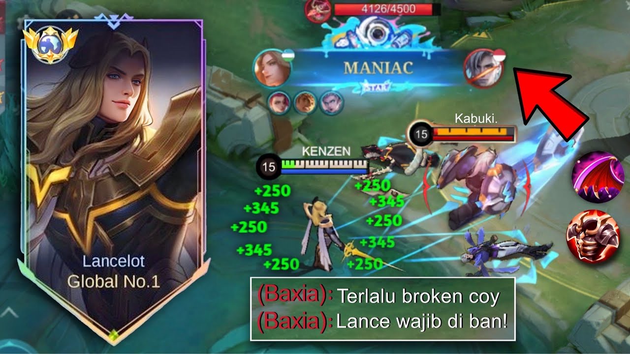 LANCE SEKARANG TERLALU BROKEN WAJIB DI BAN? GLOBAL LANCELOT SUPER AGGRESSIVE GAMEPLAY SOLO RANK ...