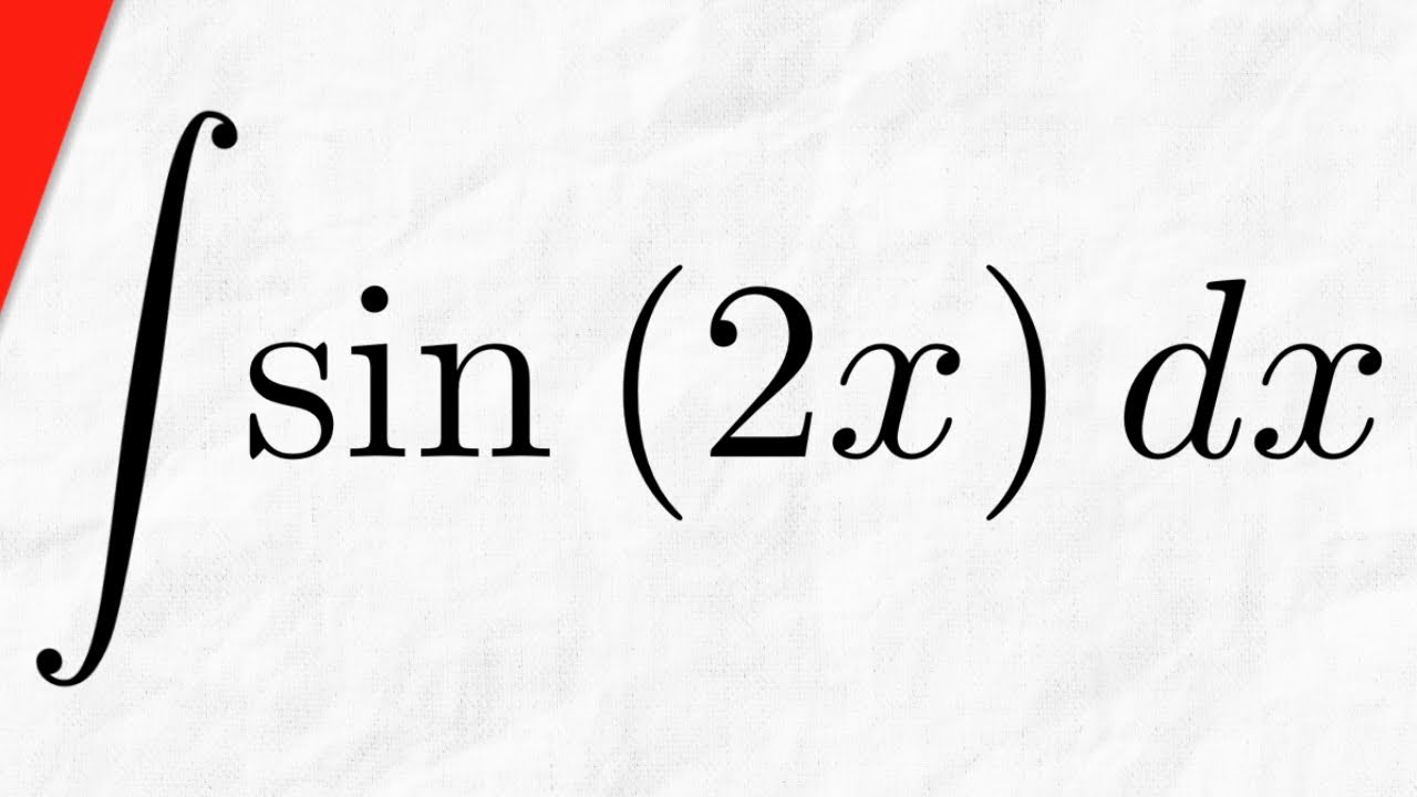 Integral Of Sin 2x Calculus 1 Exercises YouTube