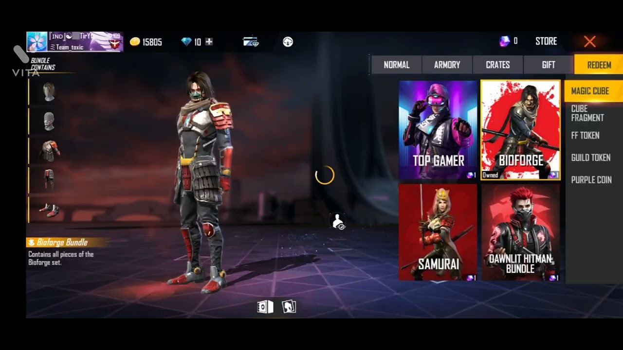 Redeeming BIOFORGE bundle from magic cube #ff #kingar1k - YouTube