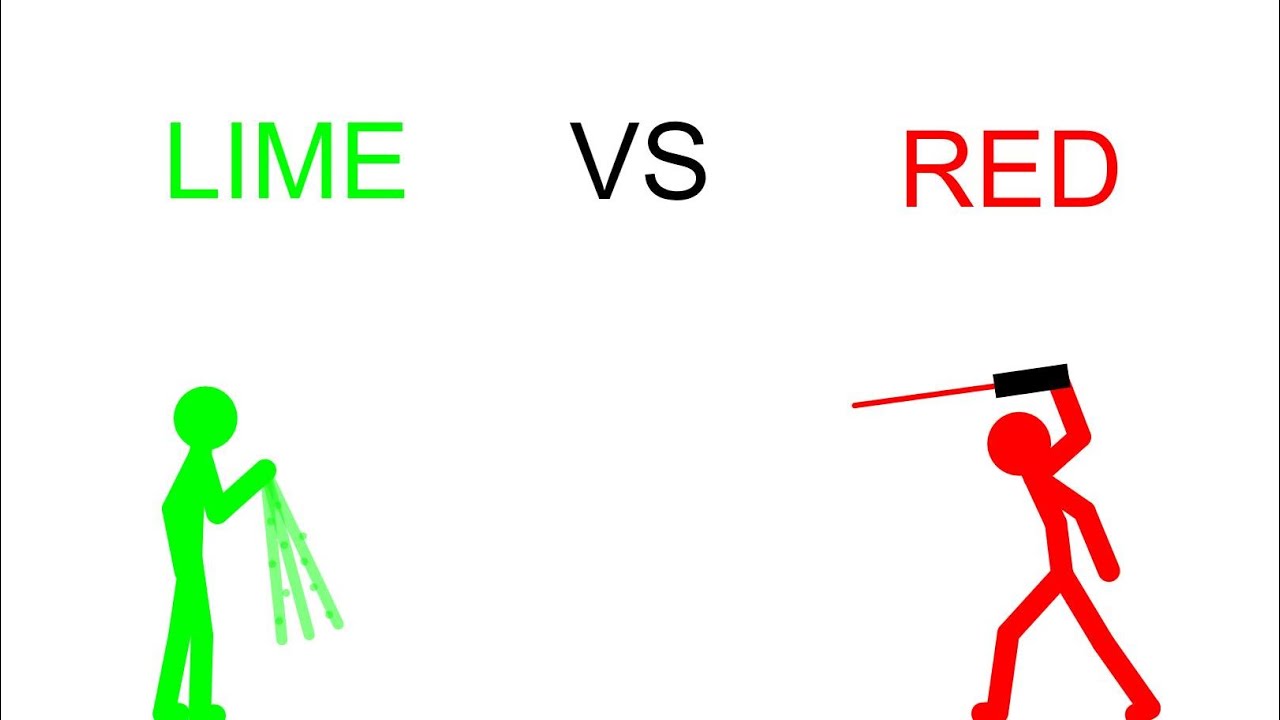 Capital's stickman tournament 1 Round 1 : LIME VS RED - YouTube