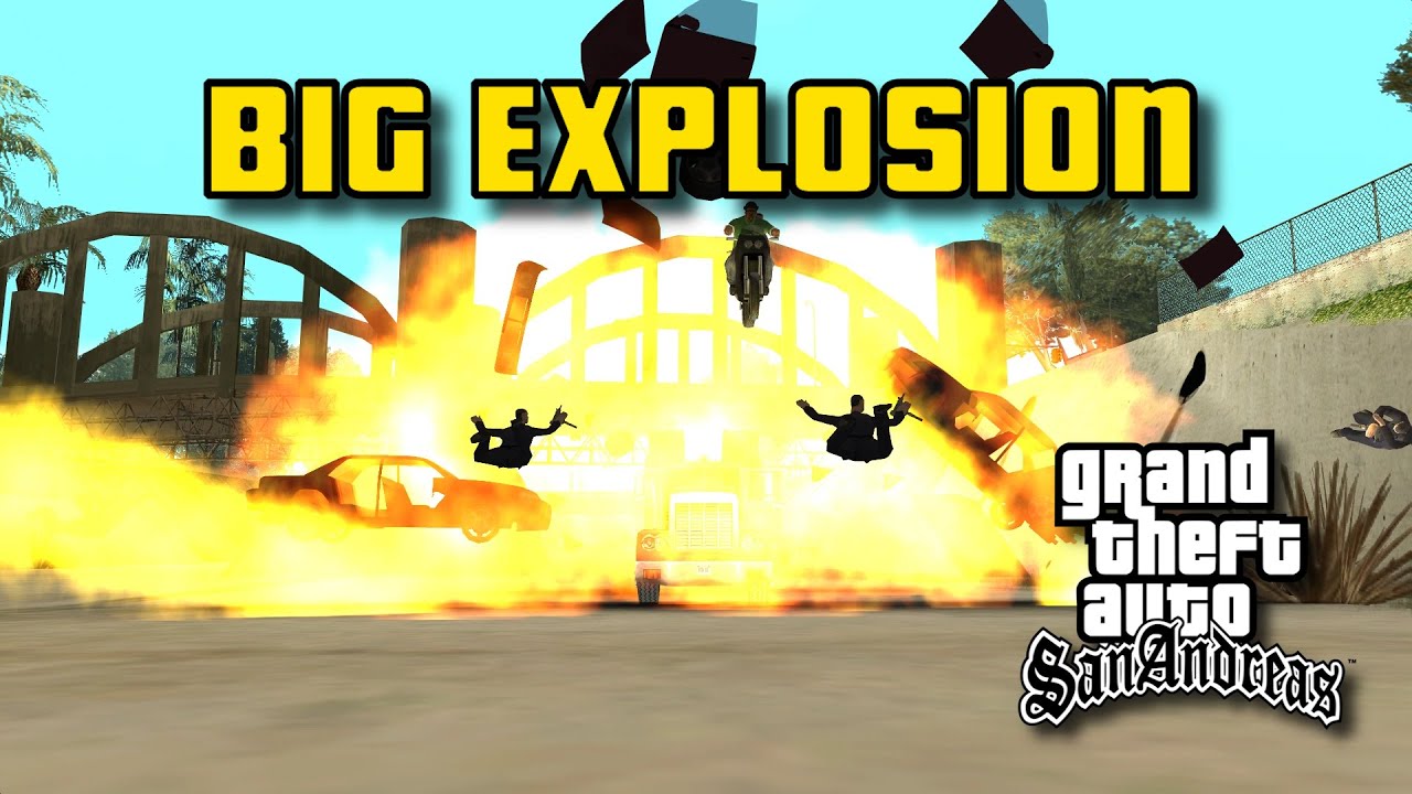 How to make a big explosion in GTA SA (cheats) - YouTube