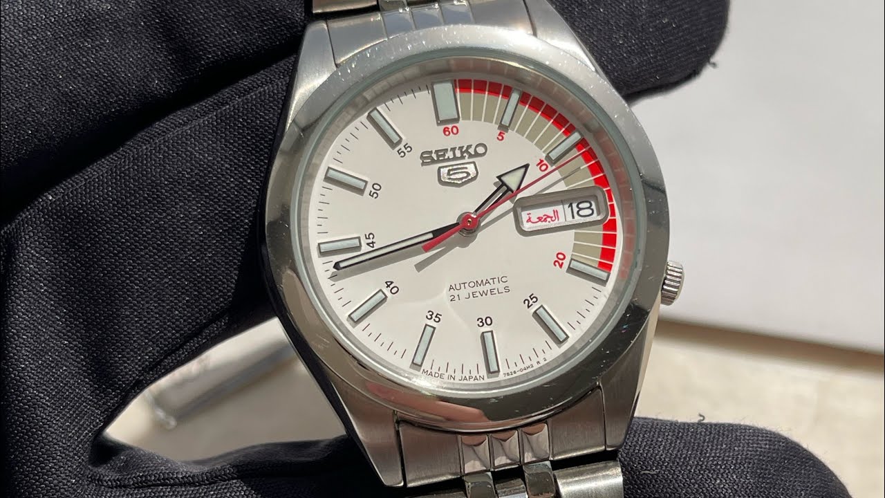 Seiko 5 racing dial - YouTube