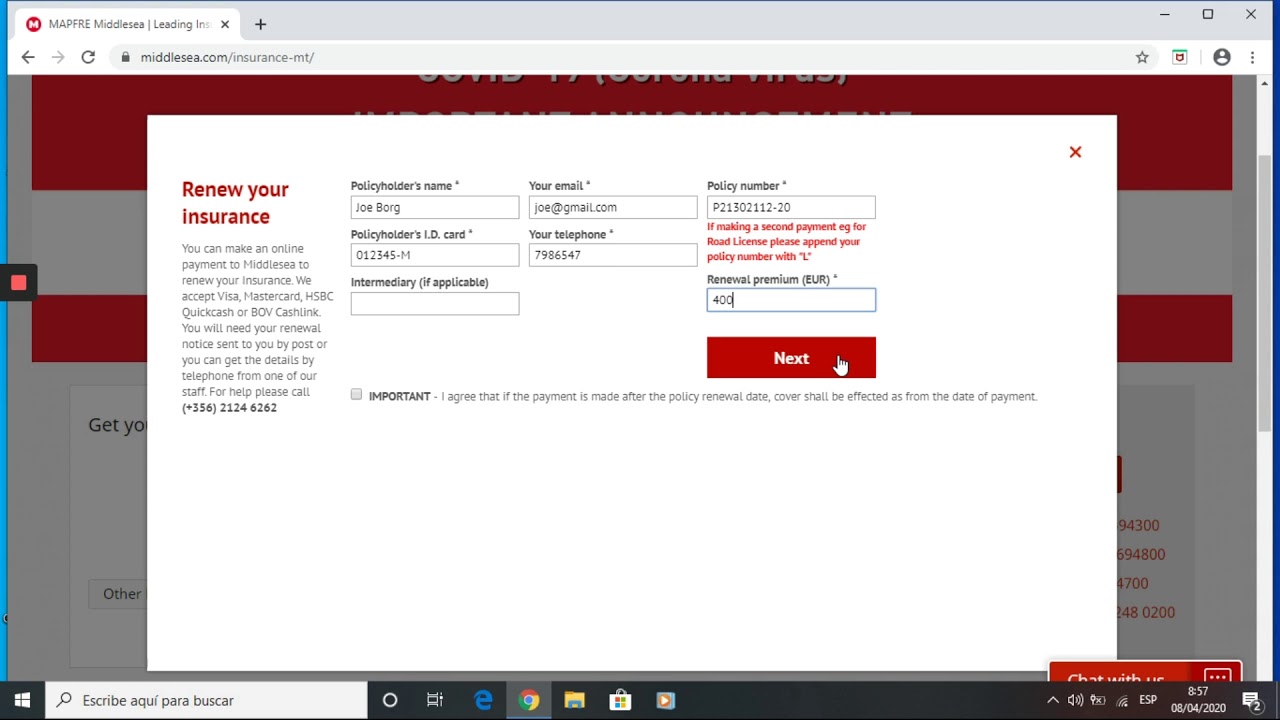Pay online at MAPFRE Middlesea! - YouTube