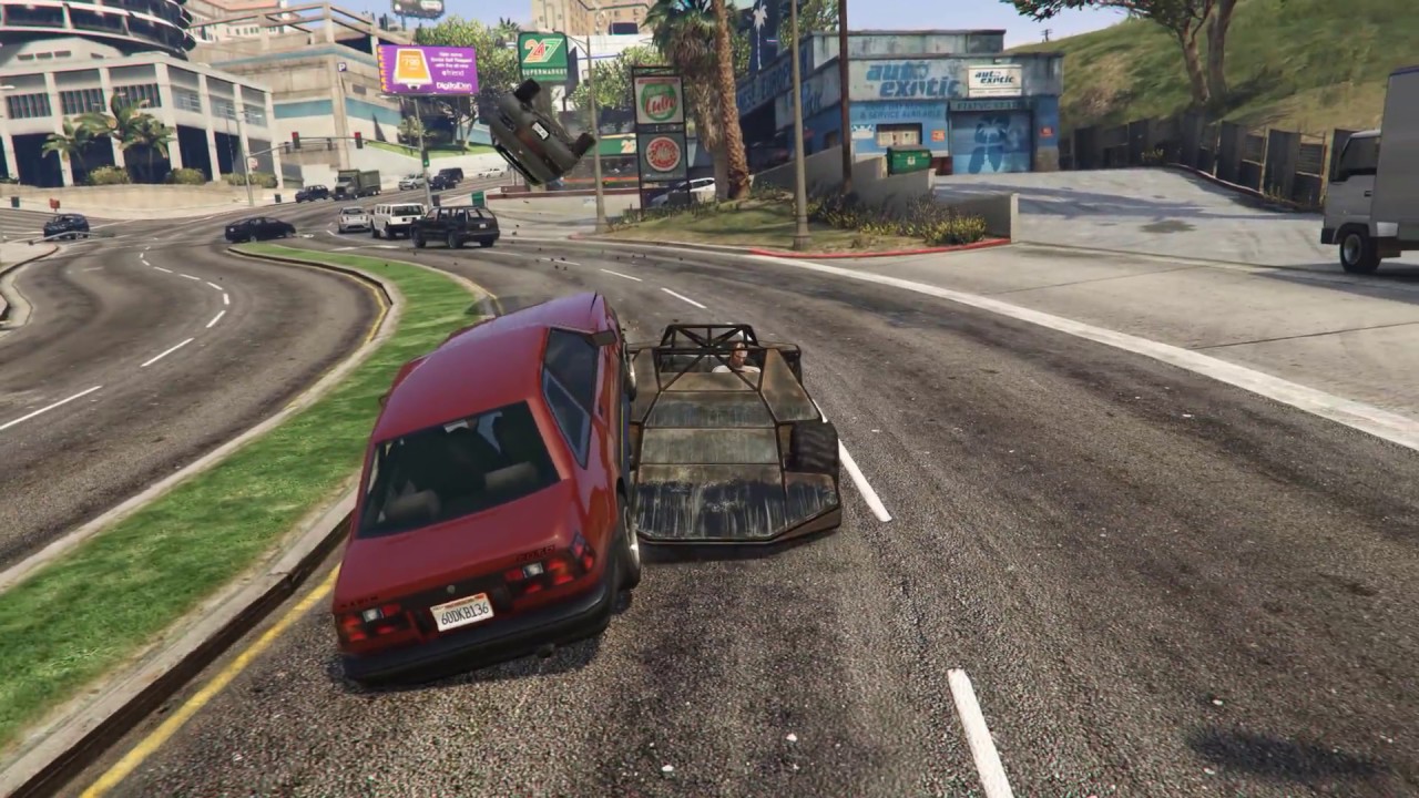 Ramp Buggy Rampage Front View *GTA V Car Physics* GTA 5 ULTRA settings ...