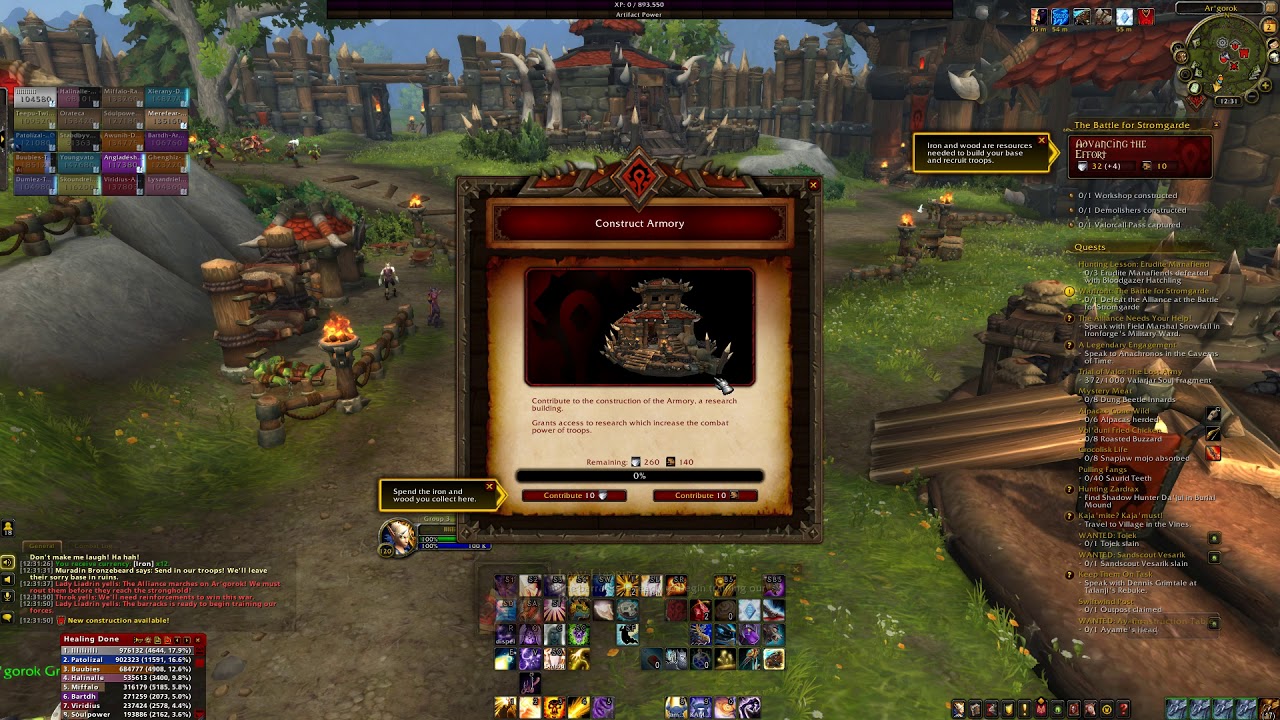 World Of Warcraft Arathi Warfront - YouTube