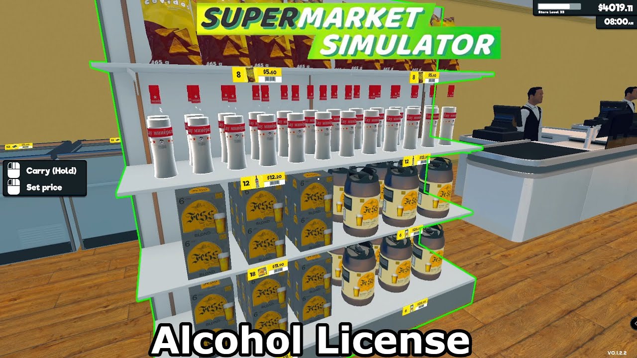 Purchased the Alcohol License | Supermarket Simulator Gameplay | Part ...