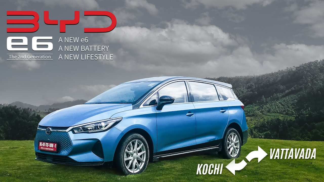 BYD E6 EV | Electric MPV with 520 KM Range | First Drive - Kochi to Vattavada - YouTube