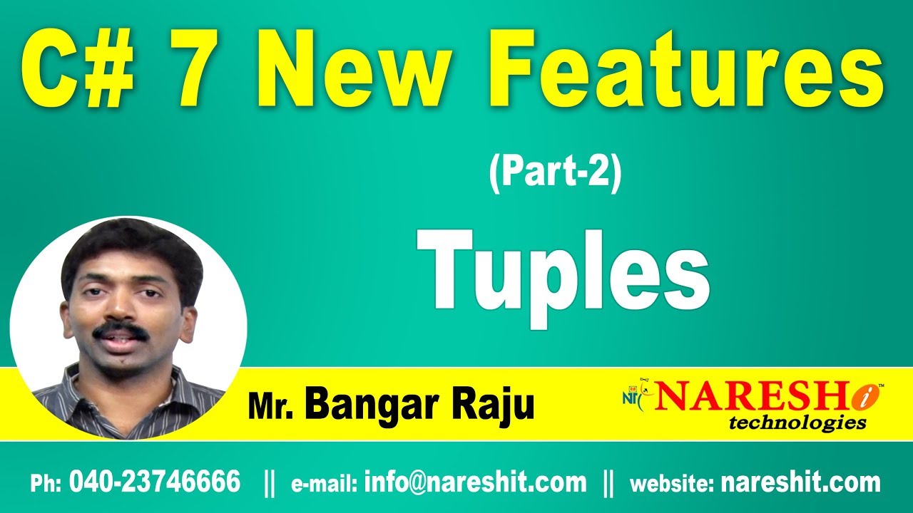 Part 2 New Features Of C 7 Tuples C 7 New Features Tutorial Mr Bangar Raju Youtube