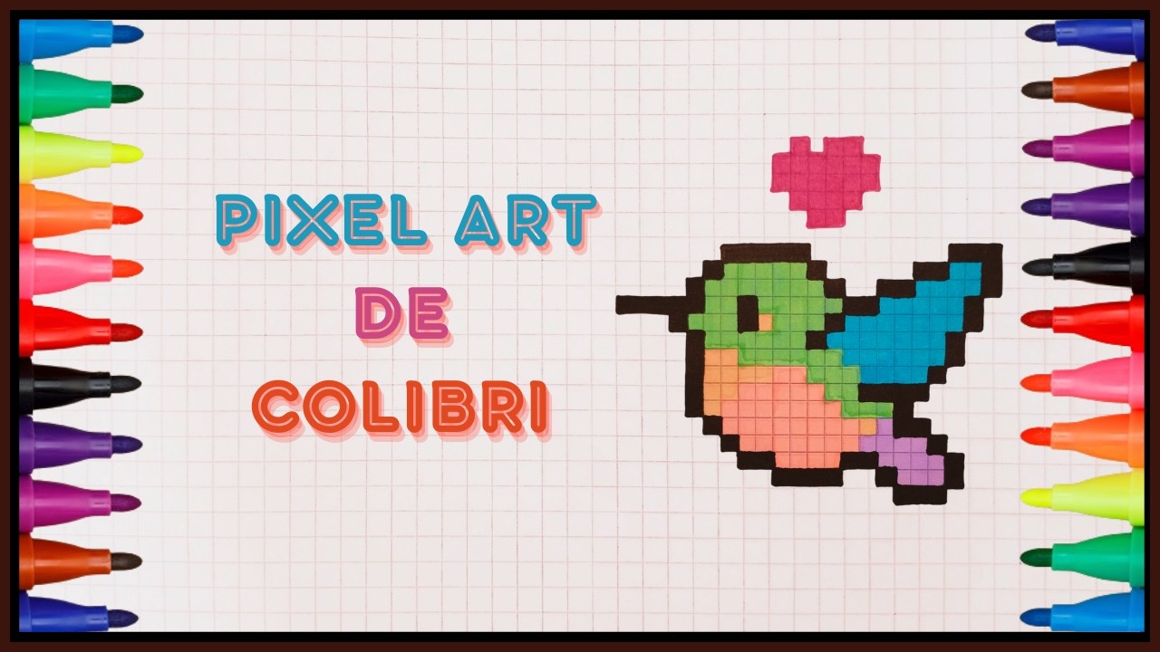 Cómo Dibujar un COLIBRÍ en Pixel Art | Tutorial Fácil Paso a Paso 🐦🎨 ...