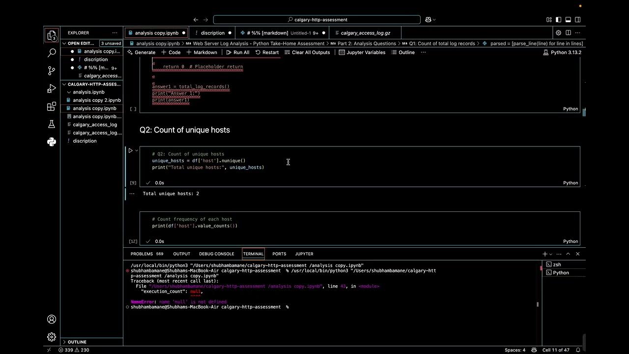 Web Server Log Analysis - Python - YouTube