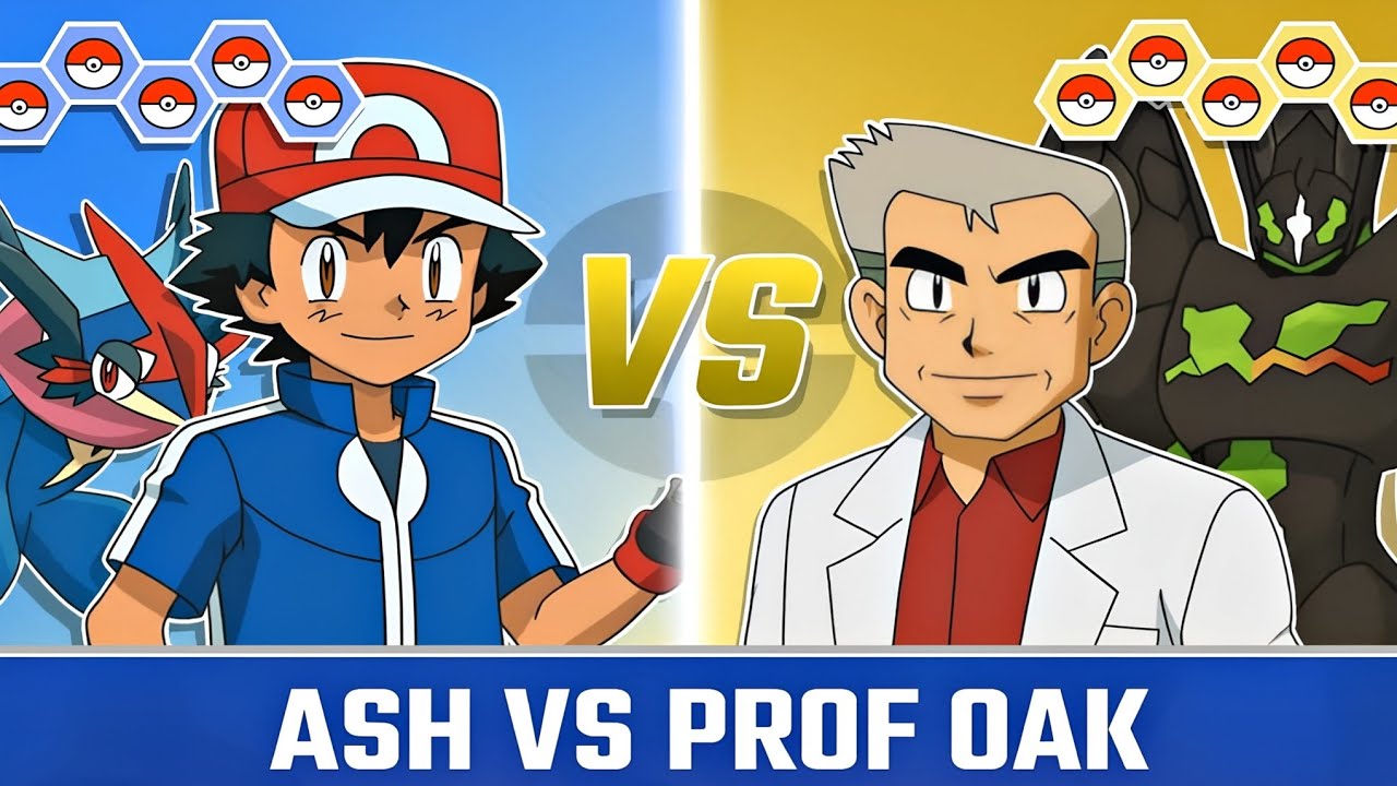 Ash Vs Prof Oak | Final Battle - YouTube