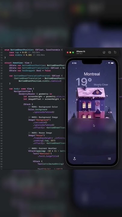 🌦 Bottom Sheet Animations 💫 Coding Iosapp Swiftui Xcode 100daysofswiftui Hacking Ios 0381
