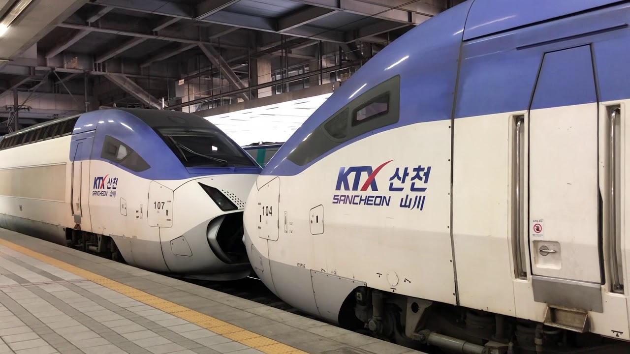 [코레일] KTX산천 복합열차(목포행+여수엑스포행) 용산역 발차영상 (#49) - YouTube