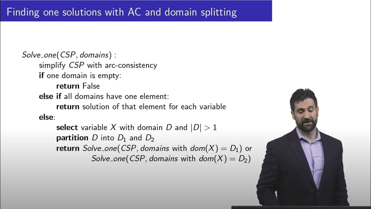 CSP's: Domain Splitting (CSP7) - YouTube